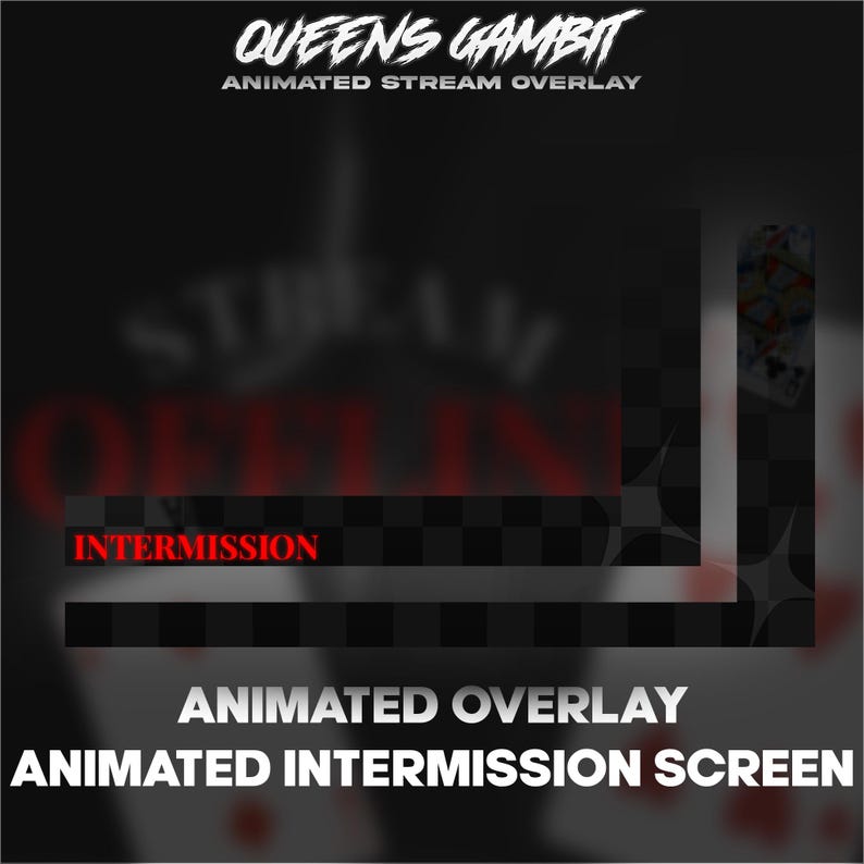 Animated Background Stream Overlay - Queens Gambit, Casino Scene ...