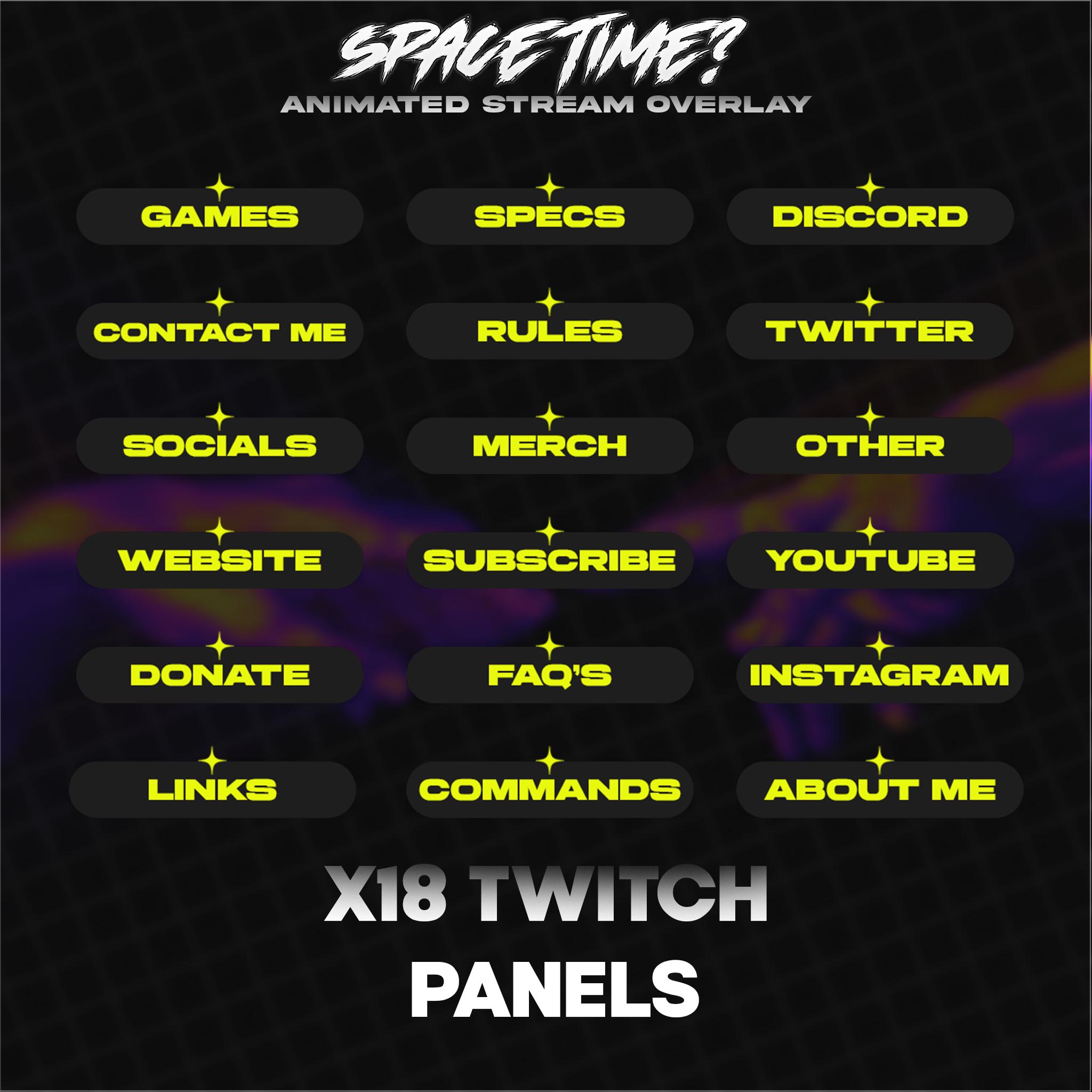 Creation of Adam Stream Overlay: Retro Y2K Twitch Overlay - Etsy