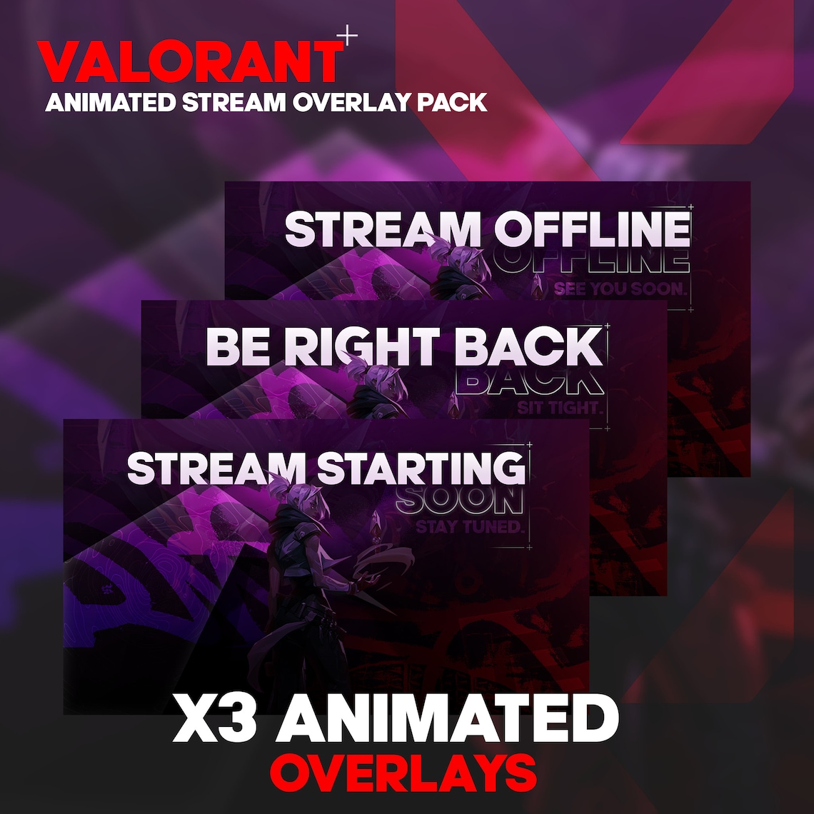 Valorant - Animated Stream Overlay Pack - Etsy