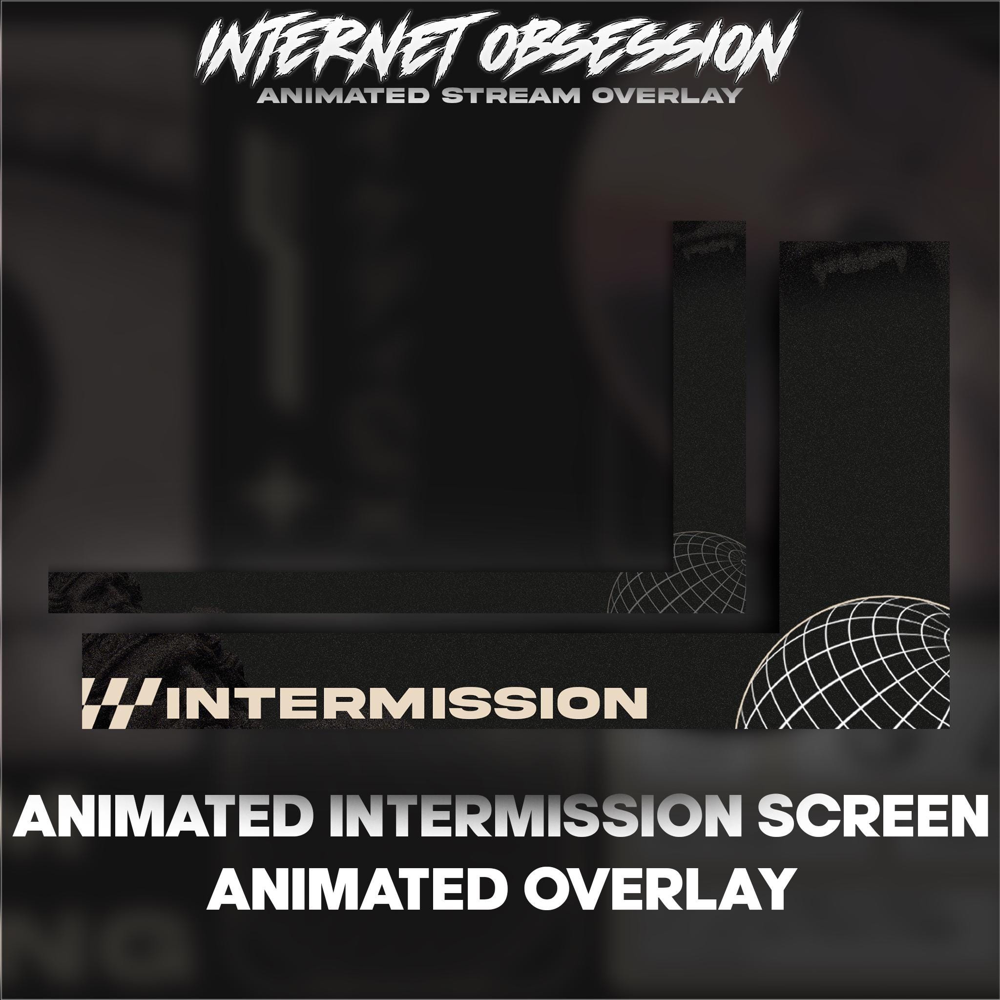 Y2K Brutalist Animated Stream Overlay: Internet Obsession - Etsy