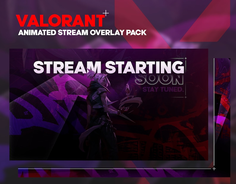 Valorant Animated Stream Overlay Pack - Etsy
