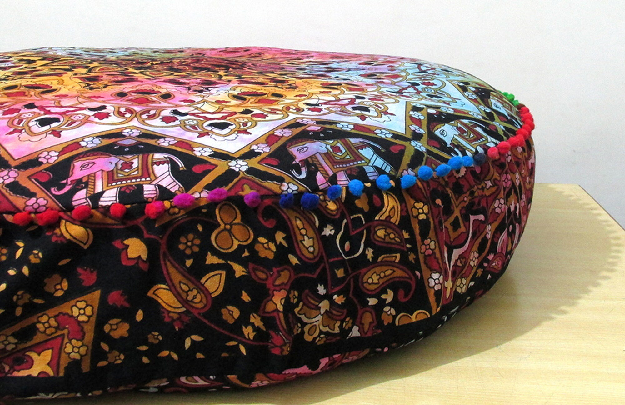 Multi Color Star Mandala Floor Cushions Cover Indian Tapestry - Etsy