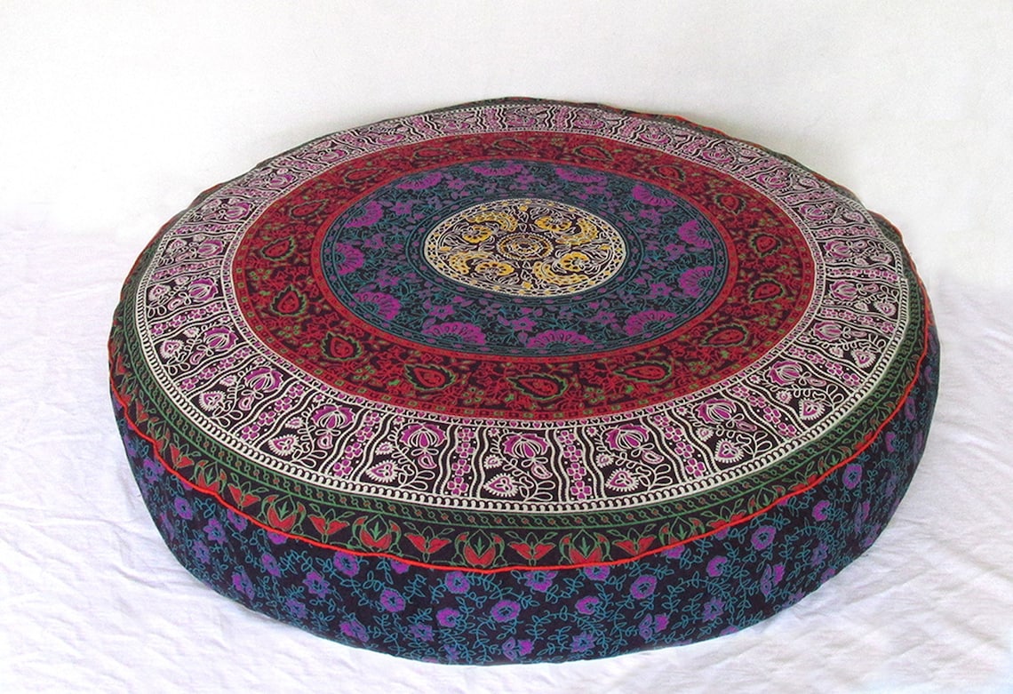 Mandala Floor Cushions Cover Indian Tapestry 35X6 Inches - Etsy