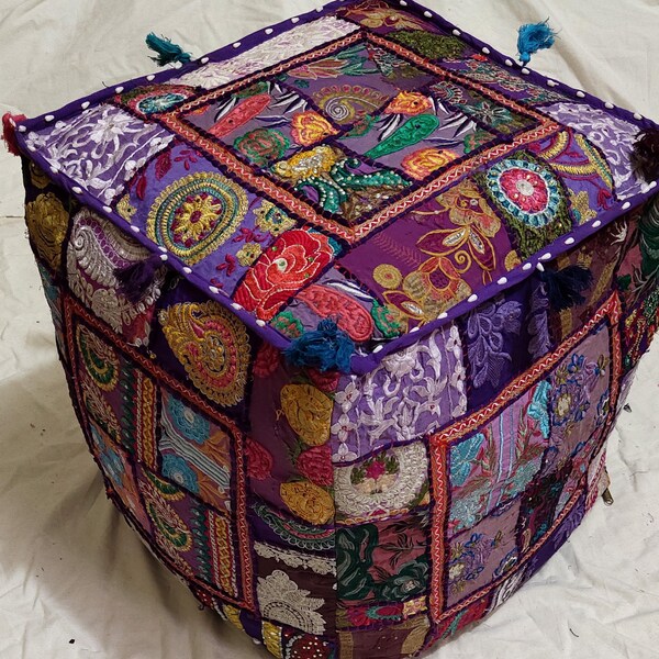Purple Pouf - Etsy