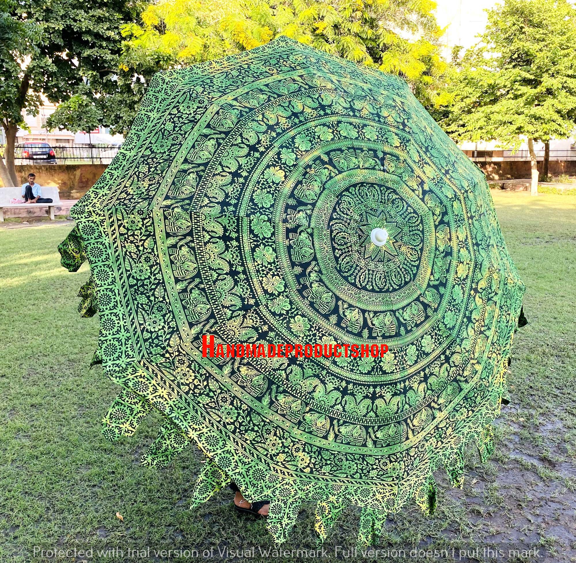 Indian Garden Umbrella Handmade Patio Garden Umbrella Indian - Etsy