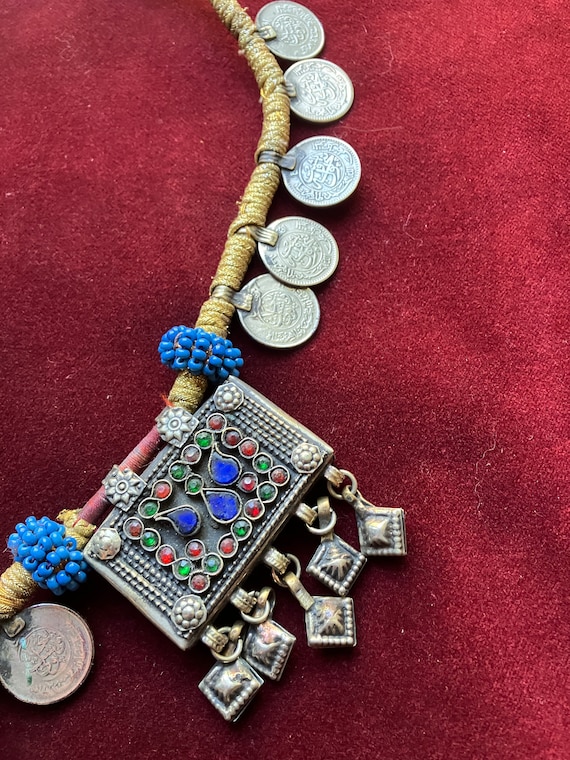 Afghan Kuchi tribal vintage prayer box necklace dance… - Gem
