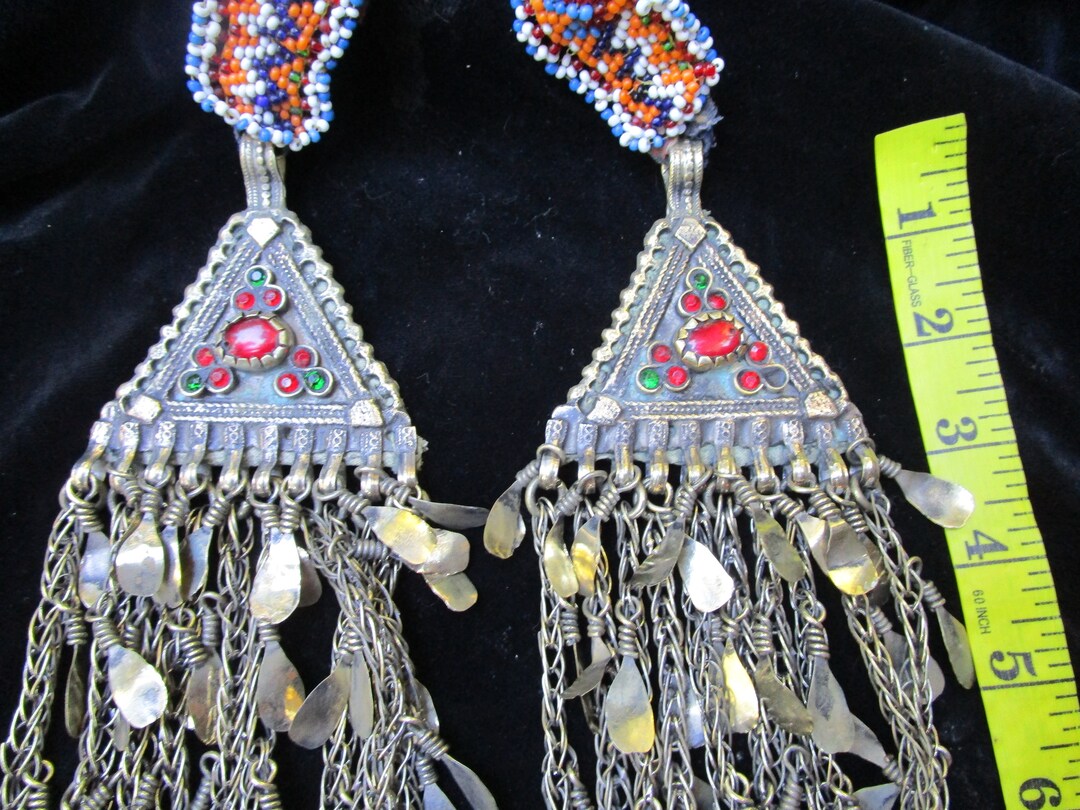 Vintage Kuchi Tribal Dangles: Afghan Hair Pieces, 23 Inch Long - Etsy