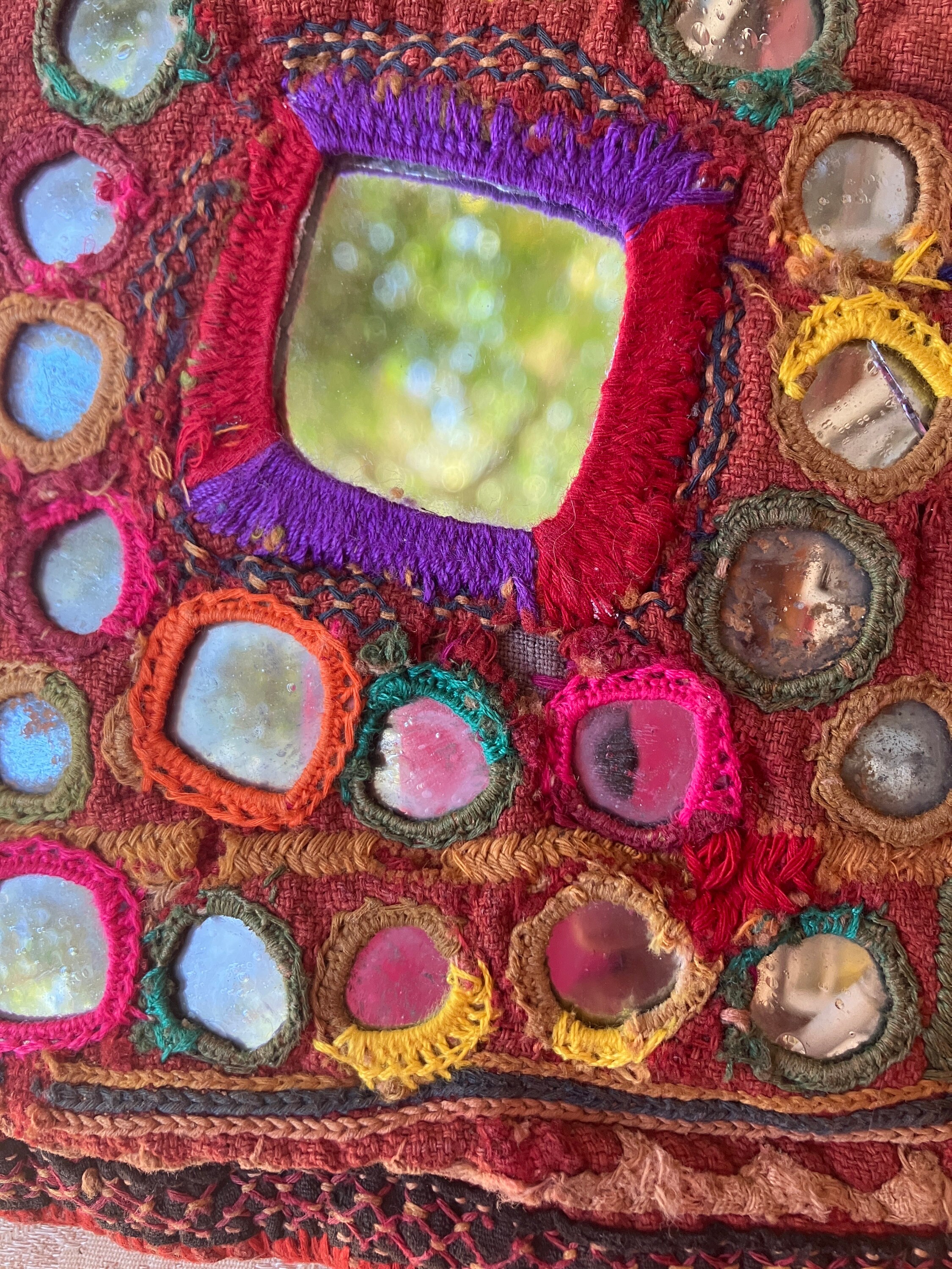 Banjara Indian Vintage Tribal Shaman Mirrored Shell Bag 296. SALE FREE ...