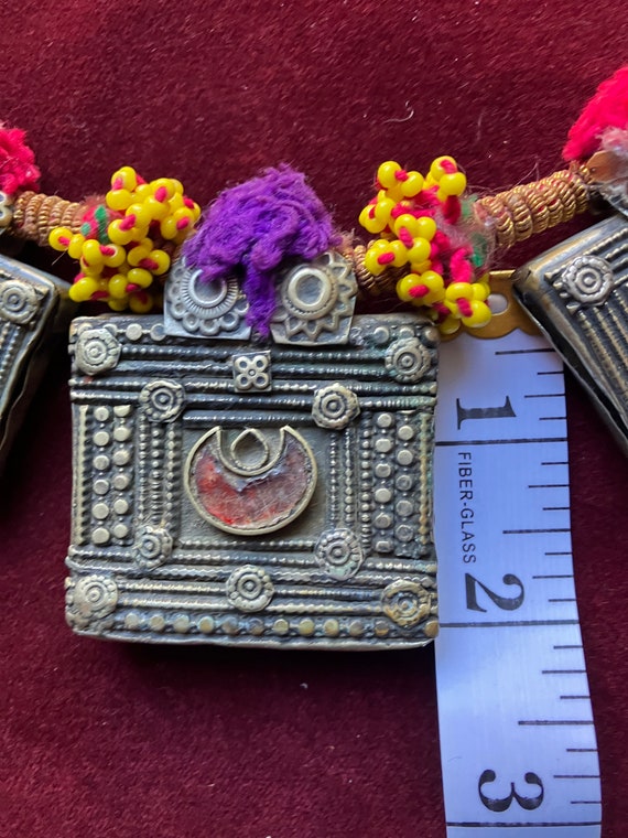 Kuchi afghan tribal vintage prayer box necklace dance… - Gem