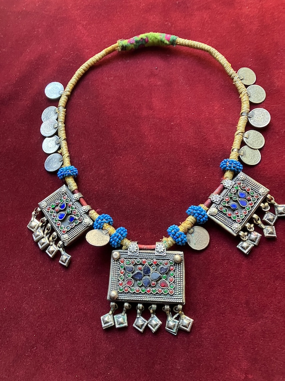 Afghan Kuchi tribal vintage prayer box necklace dance… - Gem