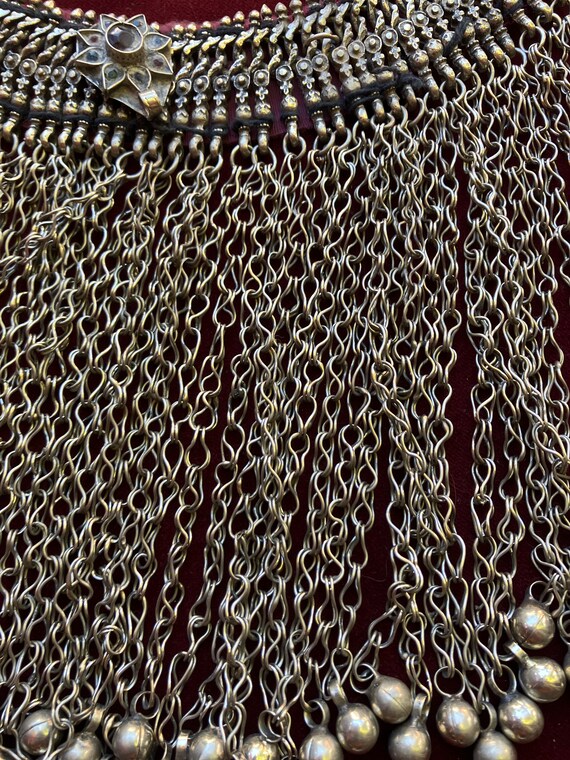 Afghan Kuchi tribal vintage long chain dangle costume… - Gem