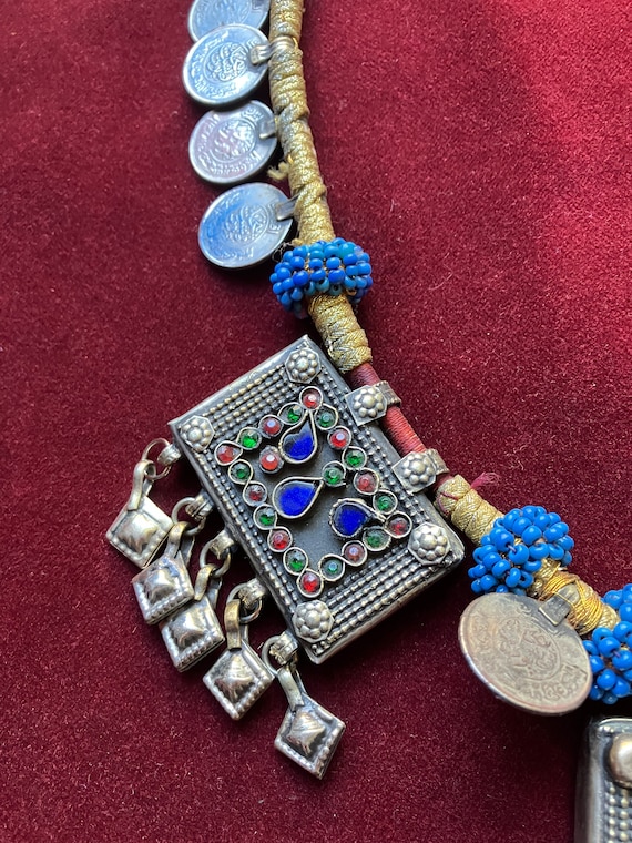 Afghan Kuchi tribal vintage prayer box necklace dance… - Gem