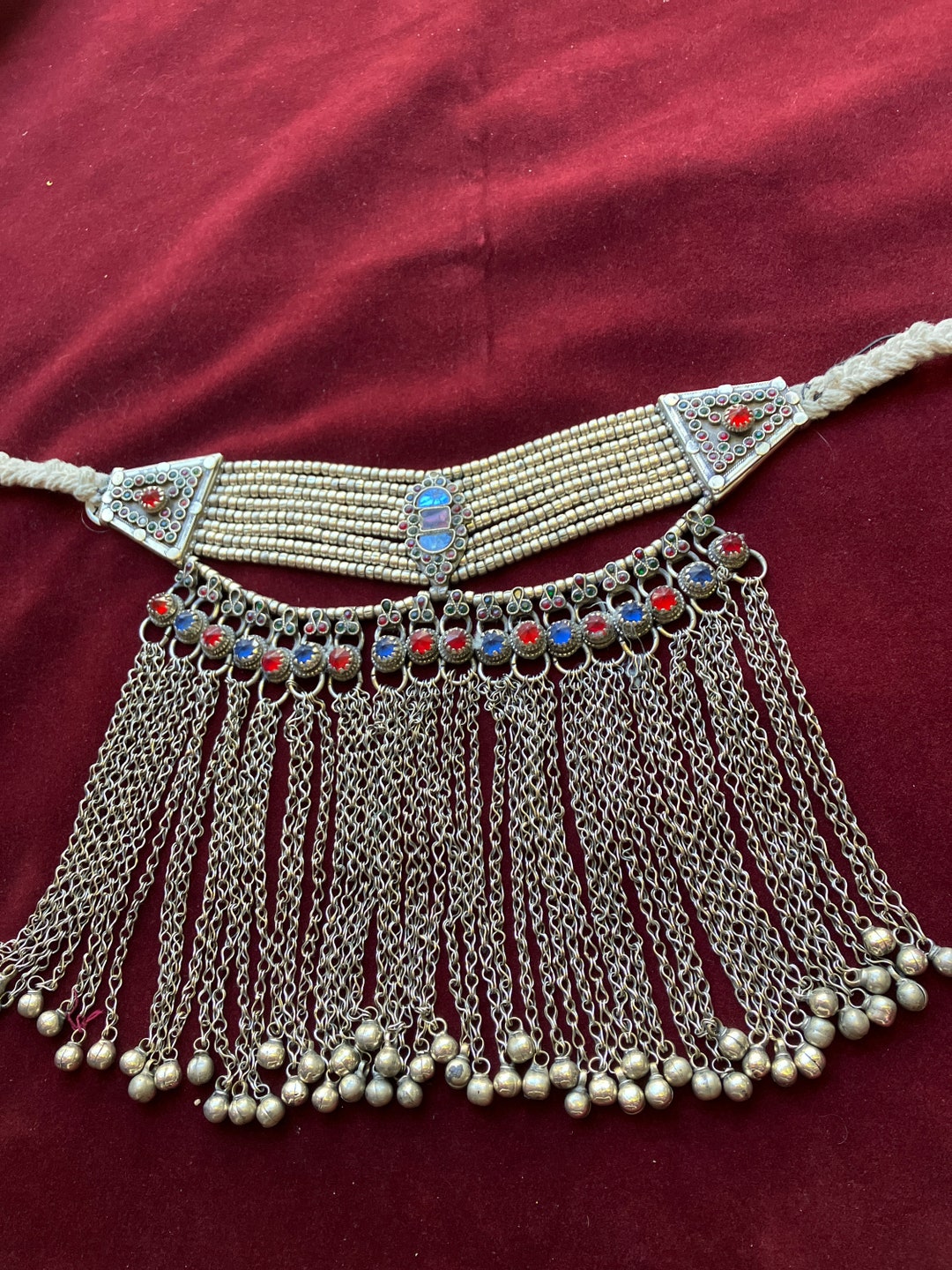 Vintage Kuchi Choker: Afghan Tribal Dance Costume Jewelry - Etsy