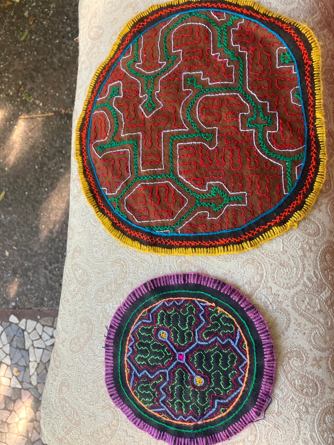 Shipibo Peruvian Ayahuasca Vision Hand Embroidered Patches 402P . FREE Shipping in USA - Etsy
