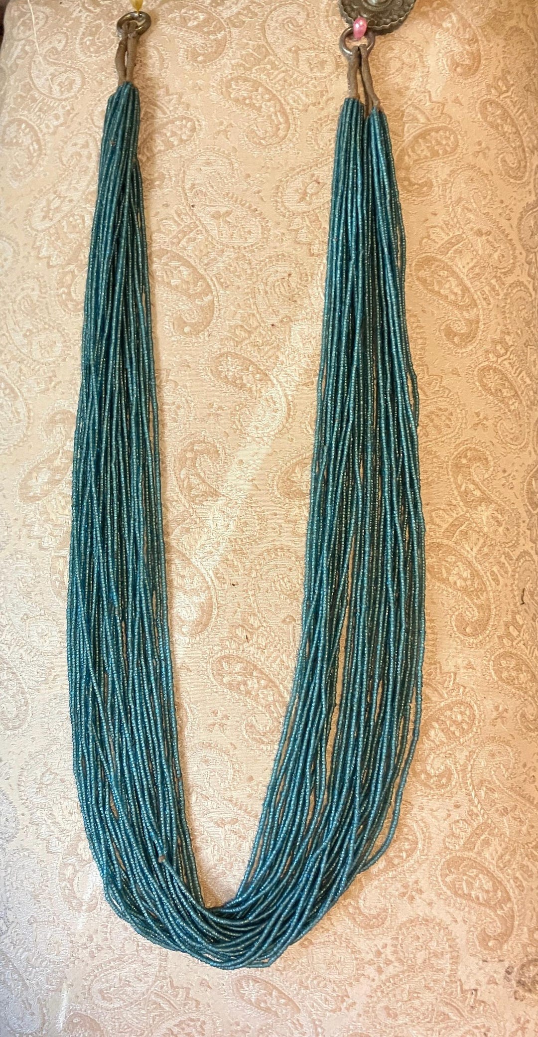 Tourquoise Nepali Newari “potey” Vintage Glass Bead Traditional ...