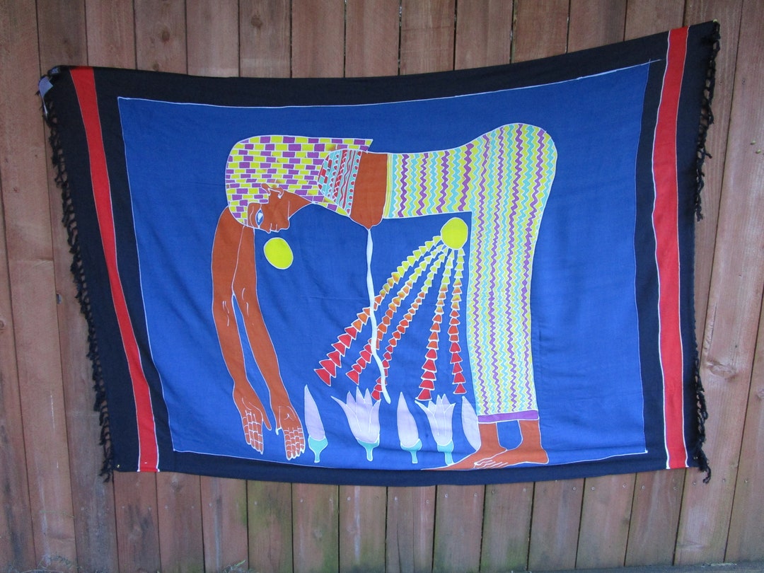 Noot Egyptian Goddess Batik Meditation Yoga Wall Hanging/decor/sarong ...