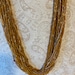 Nepal Newari potey Golden Glass Tube Vintage Traditional Bead Necklace ...