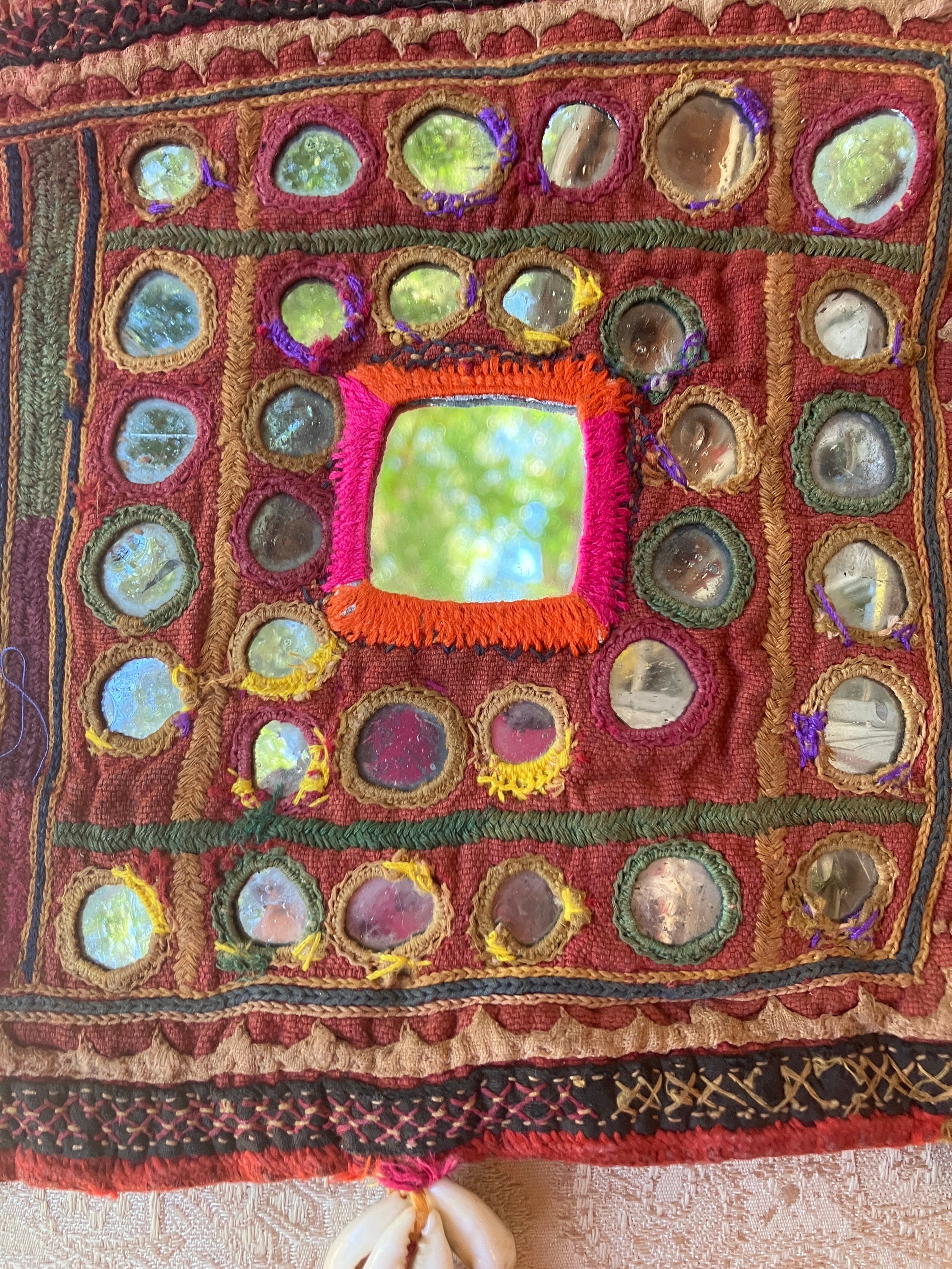 Banjara Indian Vintage Tribal Shaman Mirrored Shell Bag 296. SALE FREE ...