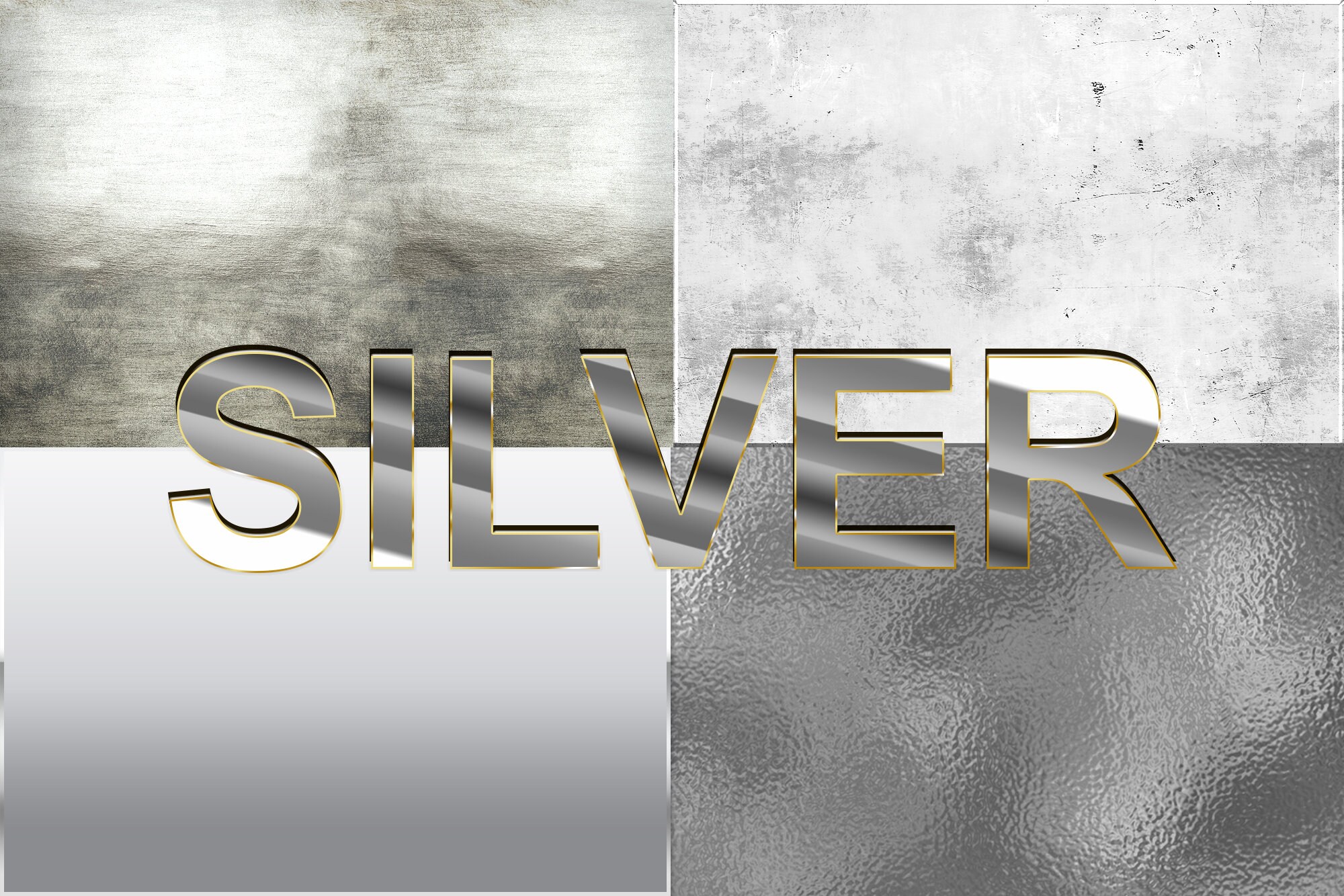 250 Silver Styles Photoshop Layer Styles Texture Glitter - Etsy Hong Kong