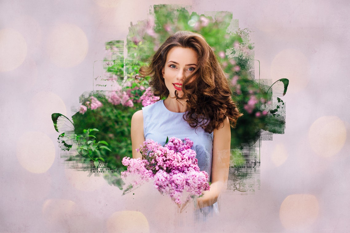 100 Painted Mask Frames Photo Frame Photoshop Overlay | Etsy