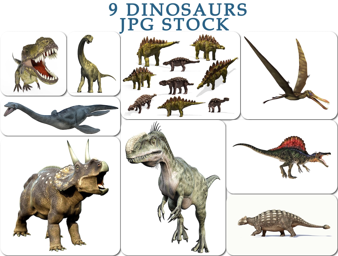 9 Dinosaur Digital Backdrop T-rex, Rex Dinosaur Digital Background ...