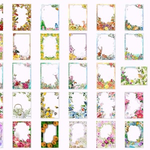 60 Flower Frames, Spring Flowering, Summer Flowers, Roses, Autumn ...