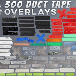 300 Duct Tape Self-adhesive Overlays, Warp Plastic Textures, Wrinkled ...