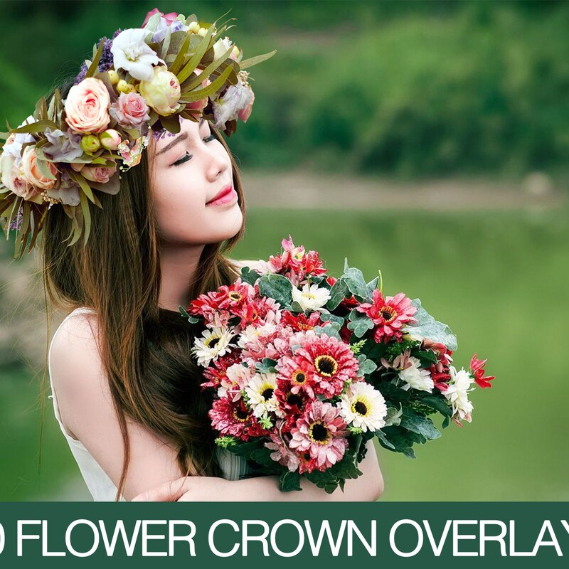 Floral Head Wreath - Etsy