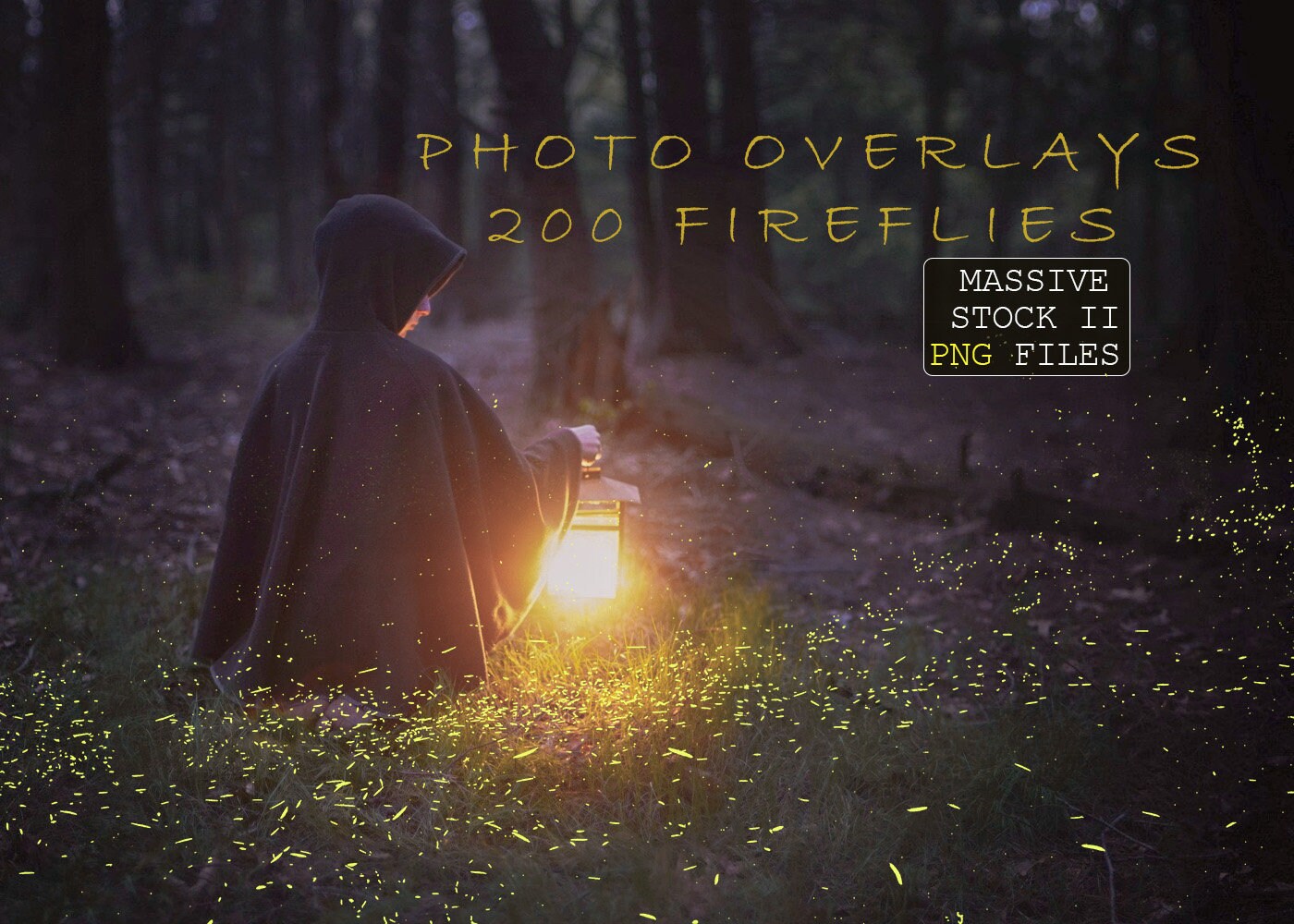 200 Magic Firefly Photo Overlays Fireflies Photoshop Overlay | Etsy