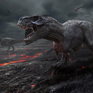 9 Dinosaur Digital Backdrop T-rex, Rex Dinosaur Digital Background ...