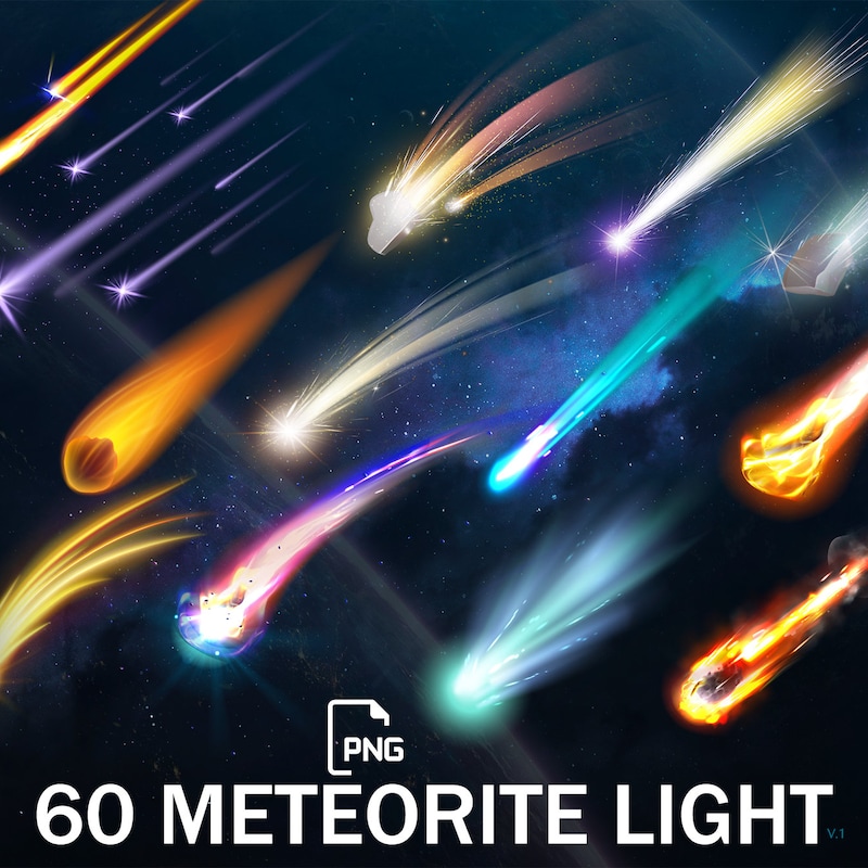 Meteor Wall Decal - Etsy