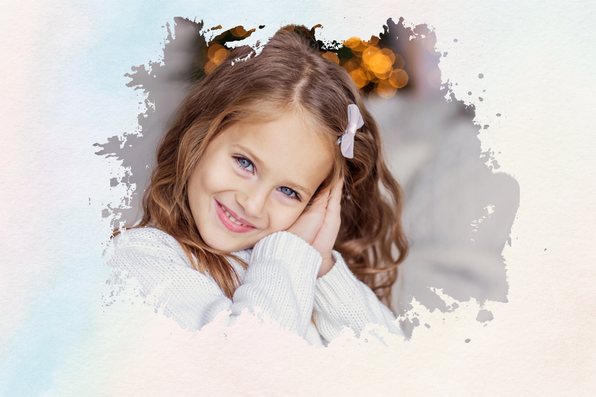 100 Watercolor Portrait Paint Masks Photo Frame Photoshop - Etsy