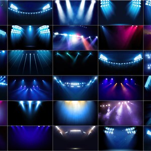 60 Stage Lighting Overlays, Stage Arena Lighting Background Spotlight ...