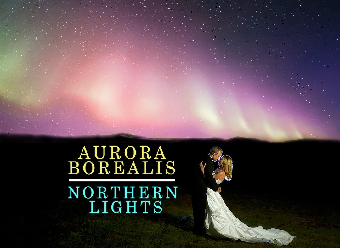 110 Аurora Borealis Photoshop Overlays, Northern Lights Overlay, Sky ...