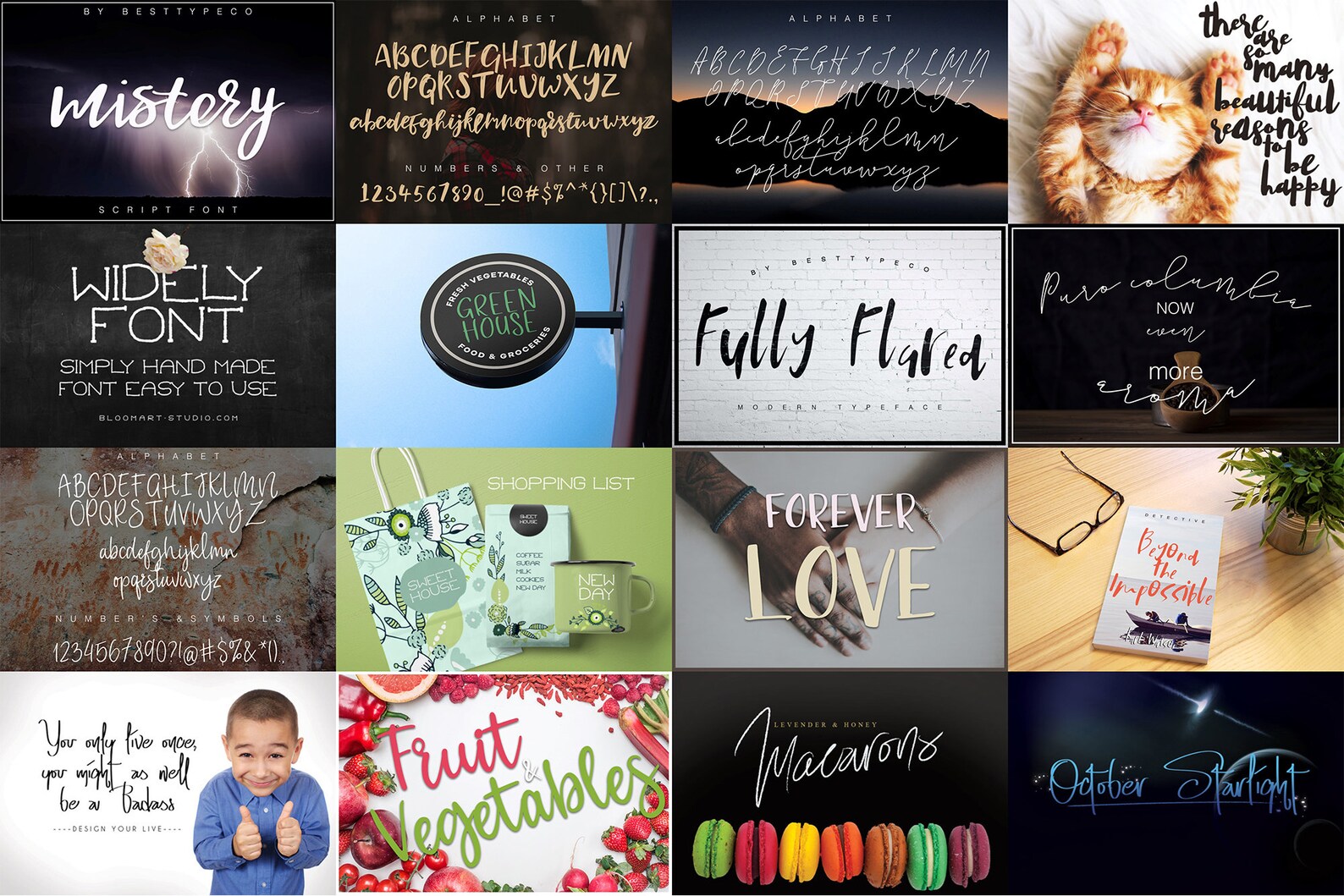 Font Bundle Retro Font Calligraphy Font Vintage Font Logo | Etsy