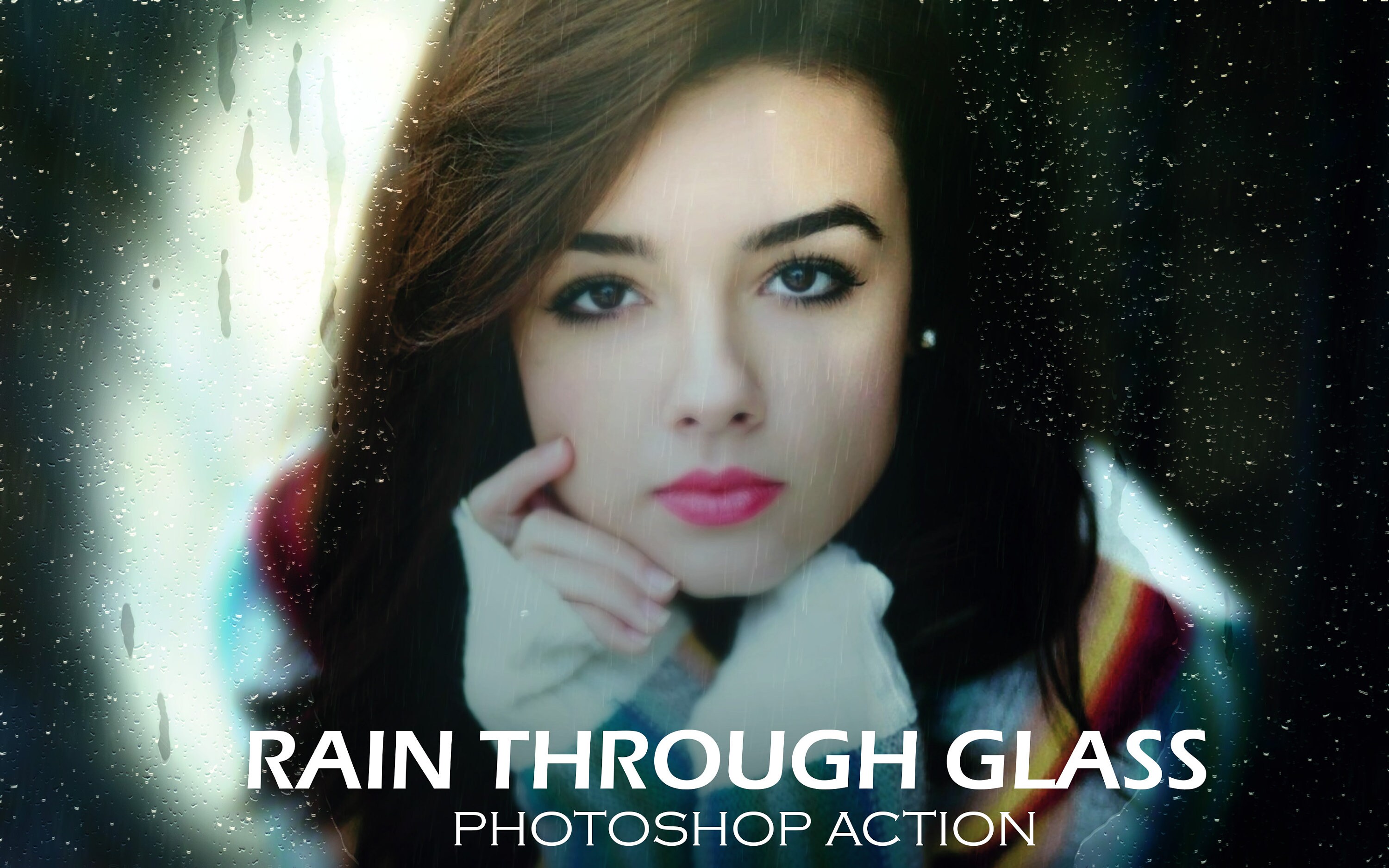 Rain Through Glass Photoshop Action Window After the Rain - Etsy