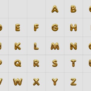 Bundle Gold Foil Balloons Action for Photoshop, Gold Balloon Foil ...