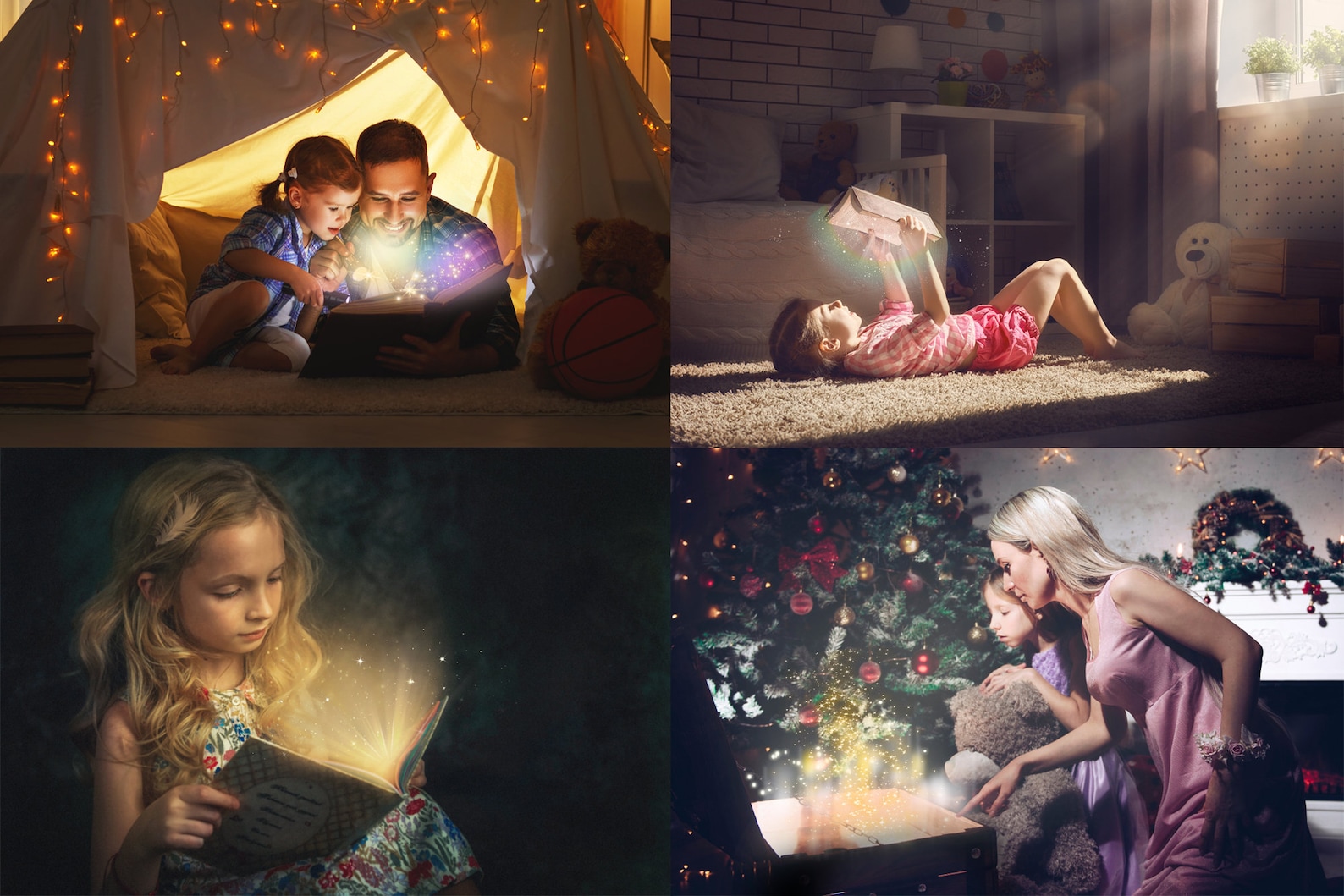 130 Shining Magic Lights Overlays for Photoshop Christmas - Etsy