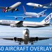 50 Aircraft Photoshop Overlays, Realistic Flying Airplane, Overlay ...