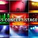 35 Concert Stages Backdrops, Digital Empty Platform, Illuminated ...
