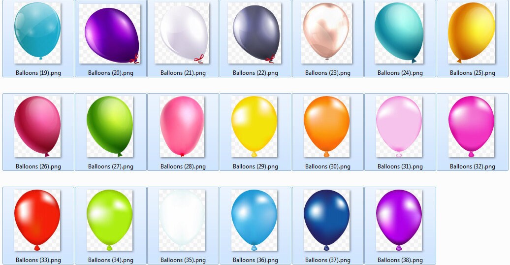 106 Balloons Photo Overlays Vol.3 Photography Overlays - Etsy