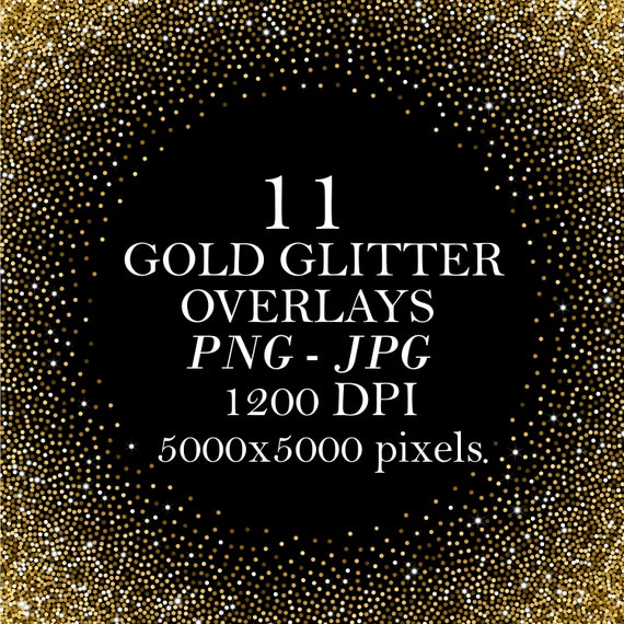 11 Gold Glitter Overlays Golden Texture Background Photoshop | Etsy