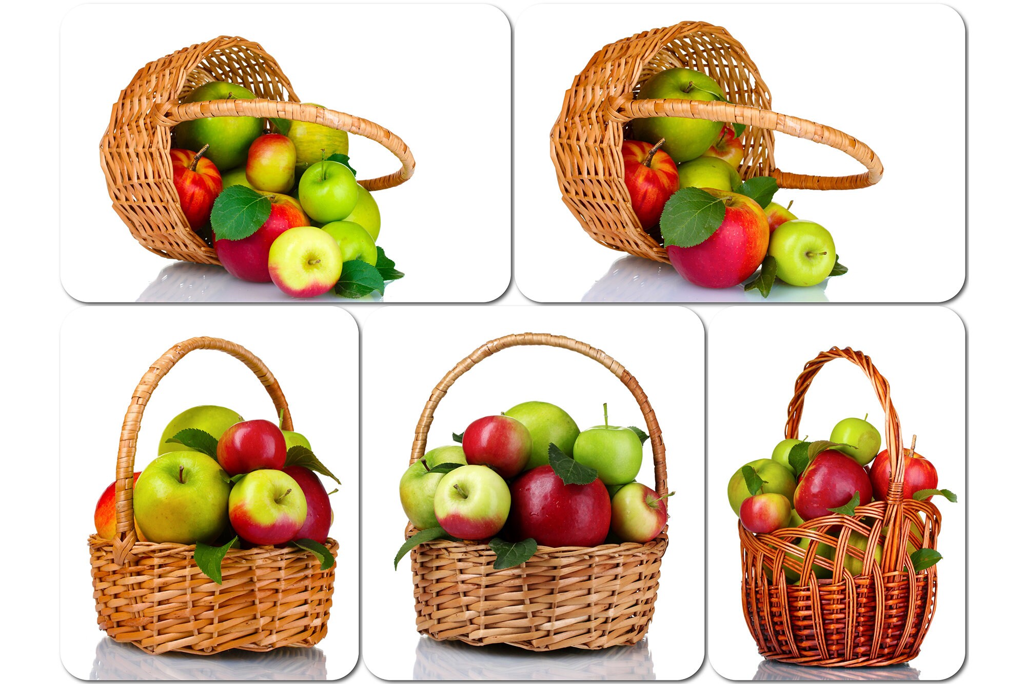 50 Apple Overlays Red Apples green apples apple branch | Etsy