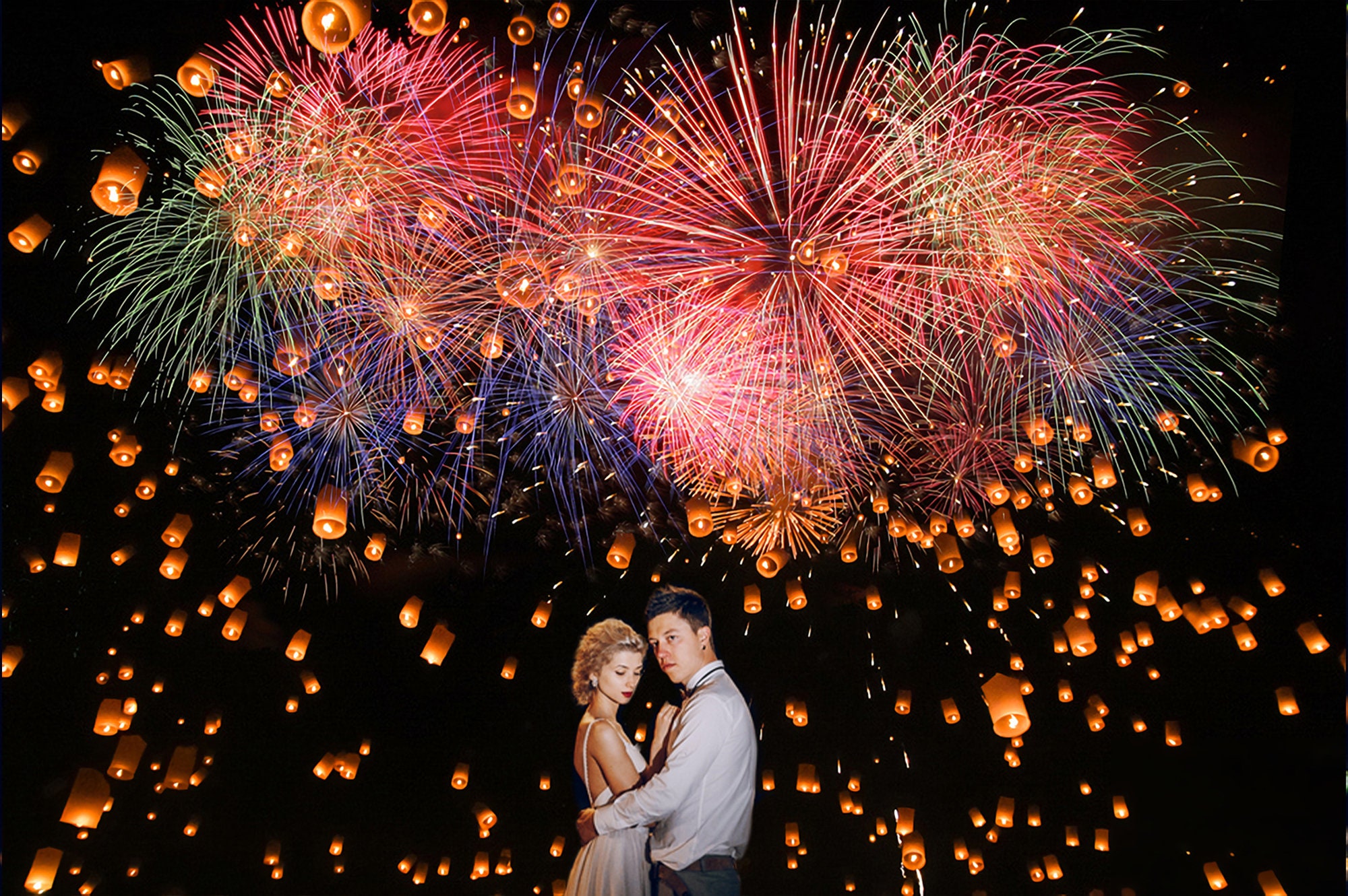 80 Sky Lanterns Overlays Sky Lanterns Festival Flying - Etsy