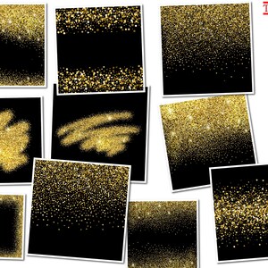 10 Gold Glitter Overlays, Golden Texture Background, Glitter Backdrop ...