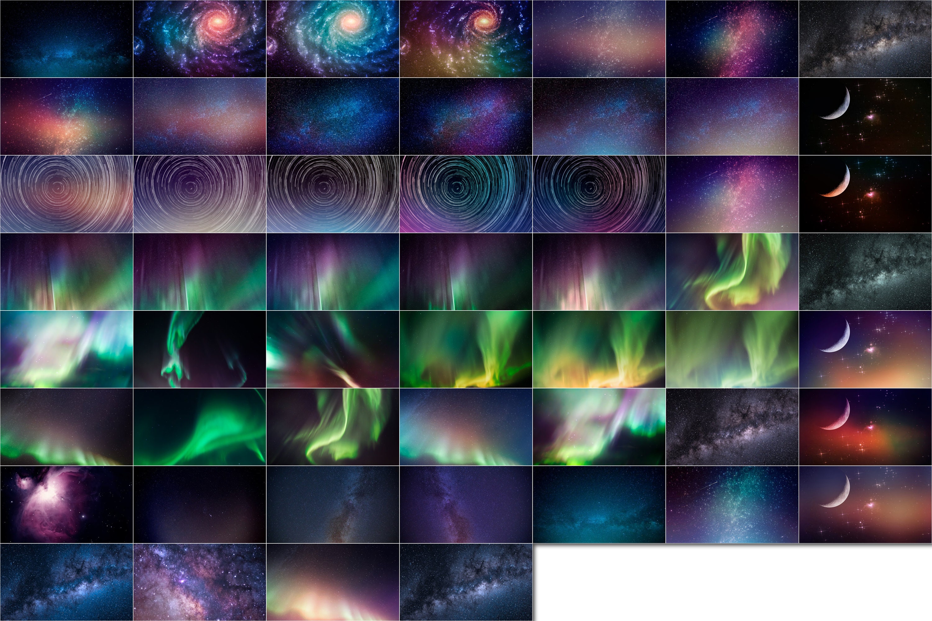 260 Night & Starry Sky Photoshop Overlays Professional Photo - Etsy