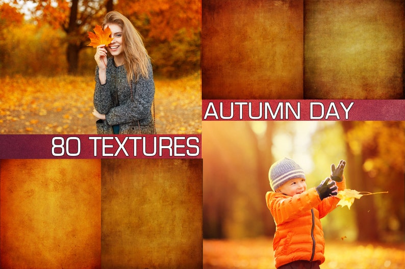 80 Autumn Textures Fall Photoshop Overlay Fine Art Portrait - Etsy