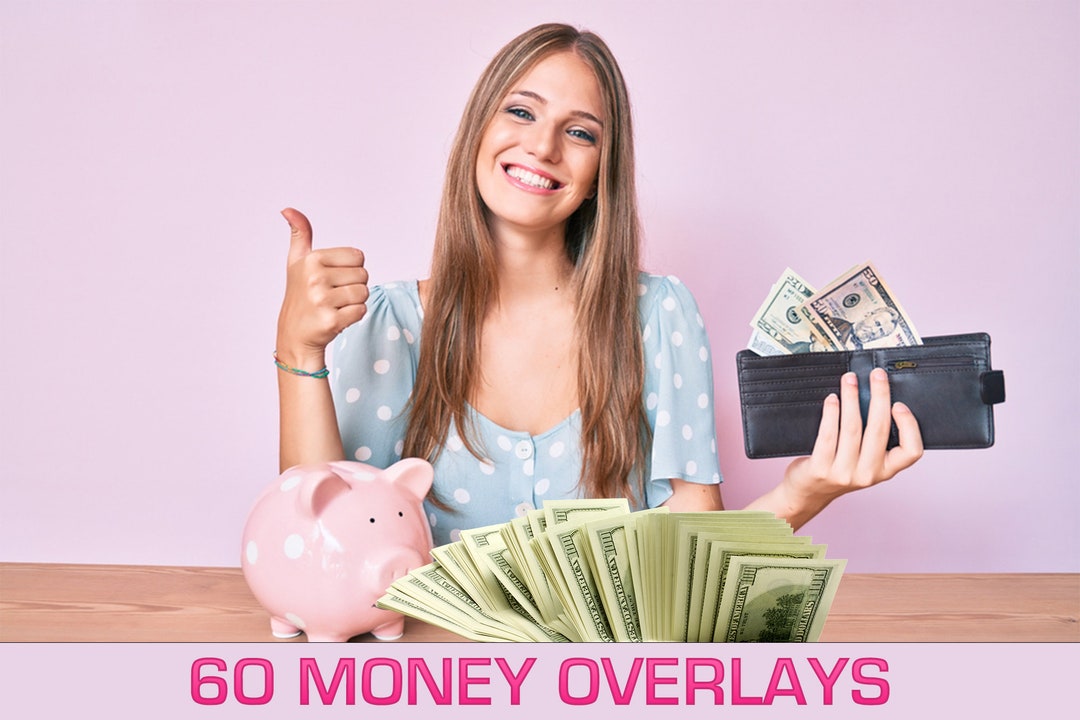 60 Money Overlays PNG, Photoshop Overlays, Cash Overlays, USD Currency ...