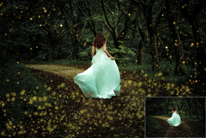220 Magic Firefly Photo Overlays Fireflies Photoshop Overlay | Etsy