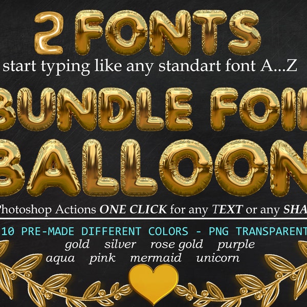 Alphabet Balloons - Etsy